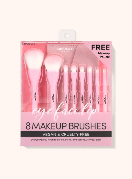 Pink Essentials Makeup Brush Set – Absolute New York